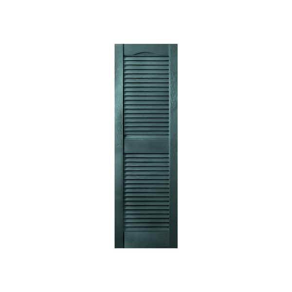 Plastic Development Group 14 x 67 Inch Exterior Vinyl Louvered Shutters ...
