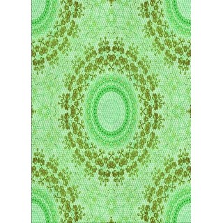 Ahgly Company Machine Washable Transitional Jade Green Area Rugs - Bed ...
