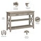 Key West Console Table with Drawers and Shelves by Bush Furniture - Bed ...
