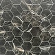 The Tile Life Oscuro 8 x 9 Black/ Gold Porcelain Floor and Wall Tile ...