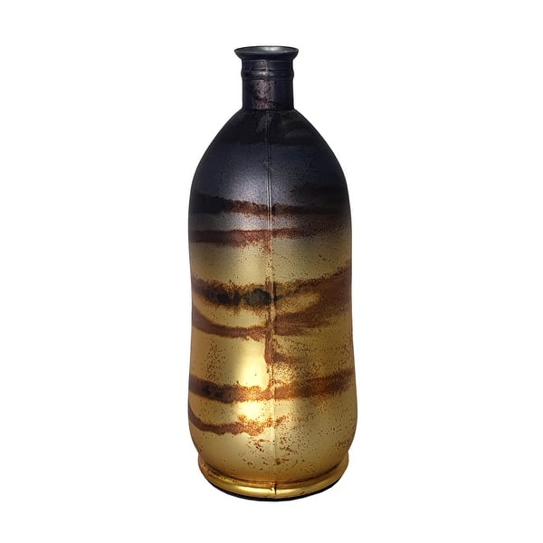 A&B Home Aiden Glass Vase - Gold/Black - Bed Bath & Beyond - 36777802