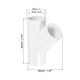 0.8" PVC Pipe Fittings 3pcs 6 Way 45 Degree Angle Water Joint ...