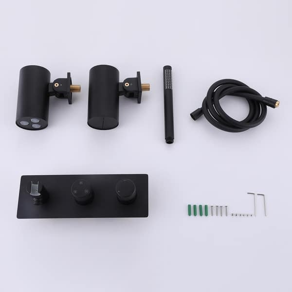 Wall-mounted dual camera shower head with handheld shower - Bed Bath ...