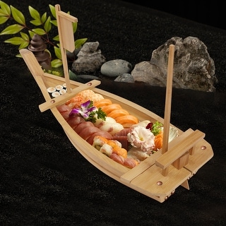 Wood Sushi Platter Boat Serving Tray - Bed Bath & Beyond - 37124530