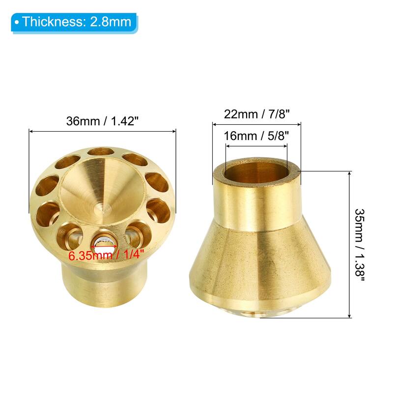 Brass Liquid Distributor, 5/8 x 1/4 Inch 10 Hole Copper Joints Liquid ...