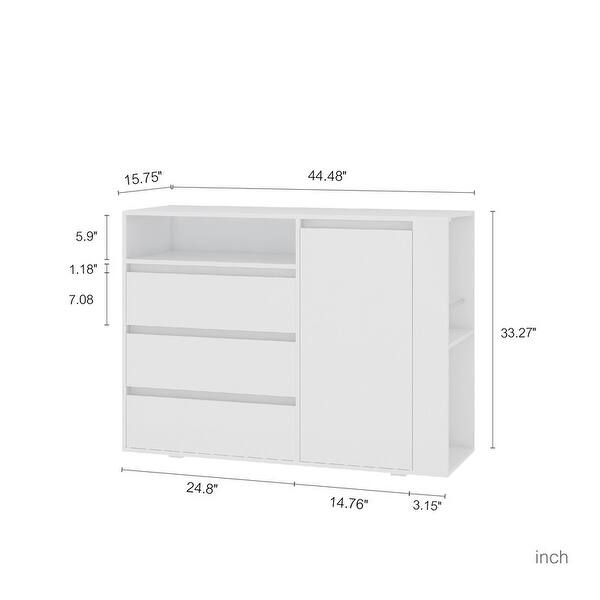 Free Standing Sofa Side Storage Cabinets with LED for Dinning Room ...