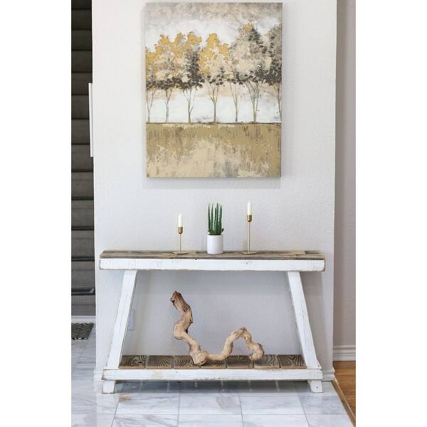 46" Luxe Aztec A Frame Console (White Combo) - Bed Bath & Beyond - 38444849