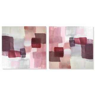 Ruby Patterns in White Set Canvas Saturaded Colors Art by Art Remedy ...