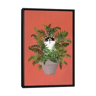 iCanvas "Cleo In A Fern" by Kim Haskins Framed Canvas Print - Bed Bath ...