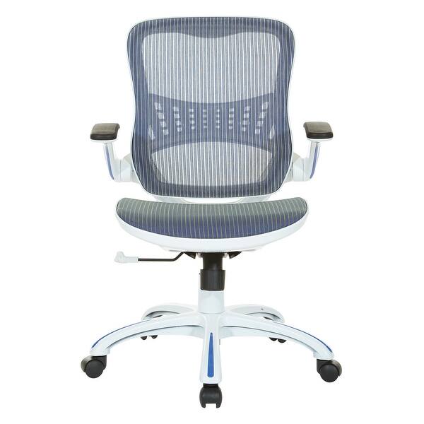 OS Home and Office Furniture Model Riley Office Chair with Blue Mesh ...