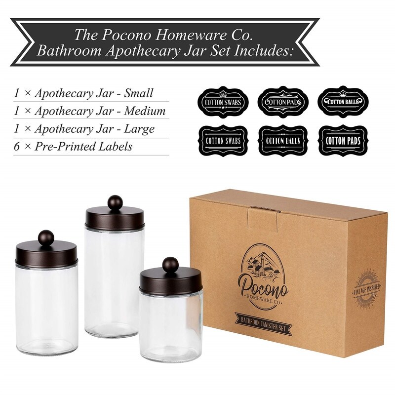 apothecary jars small