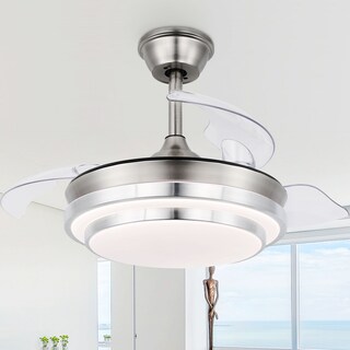Oaks Aura 42in. LED DIY Shape Modern Ring Ceiling Fan With Lights, 6 ...
