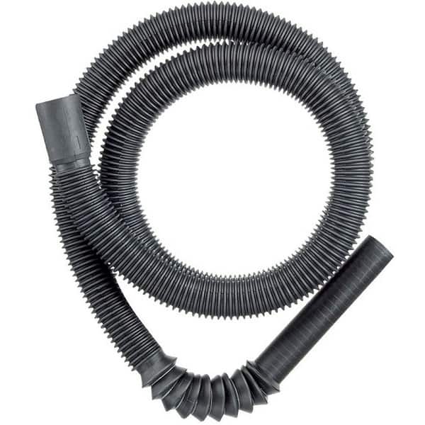 60 in. Black Unique Rubber Washing Machine Drain Hose - Bed Bath ...