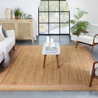 Well Woven Larkspur Border Natural Fiber Rugs Border Area Rug - Bed ...