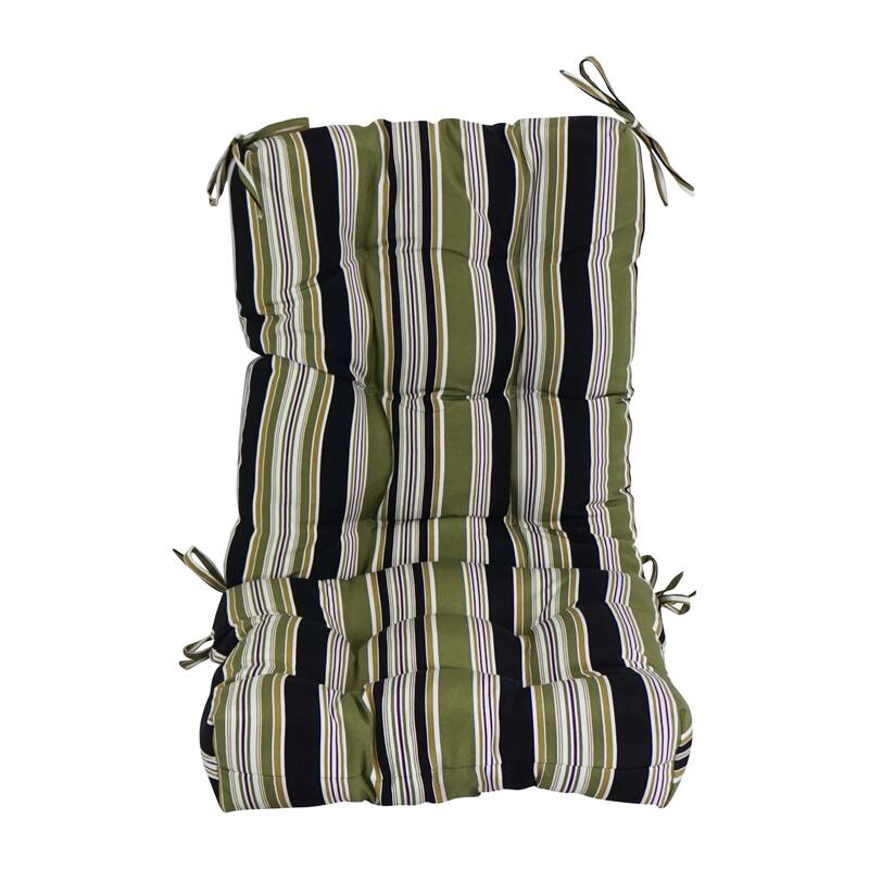 Multi-section Tufted Outdoor Seat/Back Chair Cushion (Multiple Sizes ...