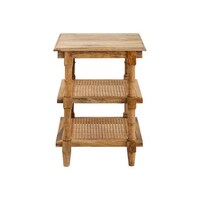 Chesterfield Wood & Cane 3-Shelf Accent Table - On Sale - Bed Bath ...