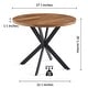 Table Leg Only Easy-Assembly Round Dining Table For Cafe Bar Kitchen ...