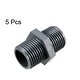 5pcs Pipe Fittings Connector G1/2 x G1/2 Male Thread Adapter Plastic ...
