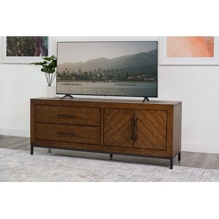 Abbyson Stephanie 70 inch Media Console with Storage - Bed Bath ...