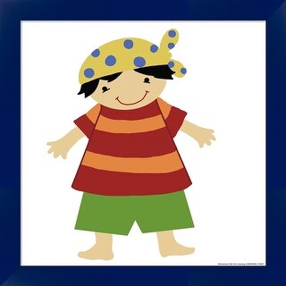 Jennifer Nilsson 'Polka Dot Pirate' Framed Art - Bed Bath & Beyond ...