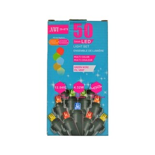 50 Lt 5Mm Led Indoor/Outdoor Light Set (Multi Bulbs) - Set of 2 - Bed ...