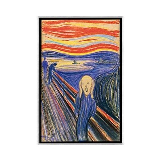 iCanvas "The Scream, 1895 (Pastel On Cradboard)" by Edvard Munch Framed ...