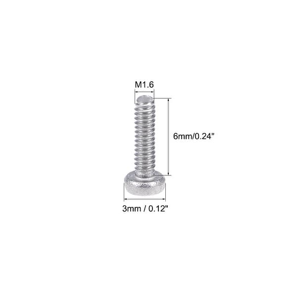 M1.6x6mm Machine Screws Pan Phillips Head Screw Fasteners Bolts 100Pcs ...