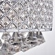 Caelus Chrome Metal and Crystal 4-light Semi Flush Mount Chandelier ...