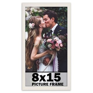 8x15 Frame White Wash Picture Frame - Complete Modern Photo Frame - Bed ...