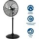 20" High Velocity Pedestal Fan, 3-Speed 5200 CFM Industrial Oscillating ...