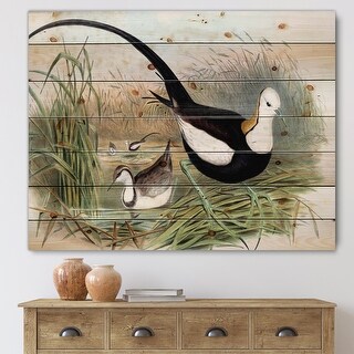 Designart 'Vinage Countryside Animals VII' Farmhouse Print on Natural ...