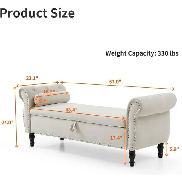 sofa bench size