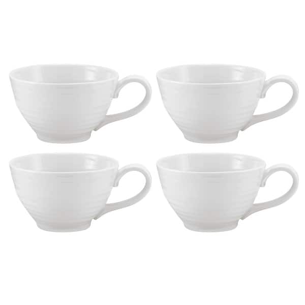 Portmeirion Set of 4 Sophie Conran White Jumbo Cups - Bed Bath & Beyond ...