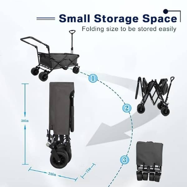 Utility Park Garden Cart Tool Customized Color Folding Camping Trolley ...