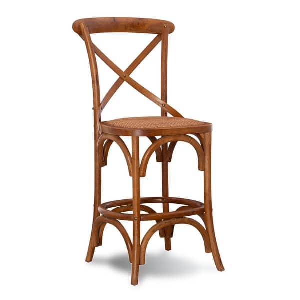 Selene Cafe Cross Back 30-inch Counter Stool - Bed Bath & Beyond - 31302800