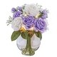 LED Lighted Rose Centerpiece with Vase - 11.750 x 6.630 x 6.500 - Bed ...