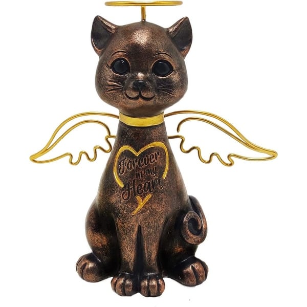 Pet Memorial for Cats Angel Cat Statue Sympathy Gift for Cat Lovers ...