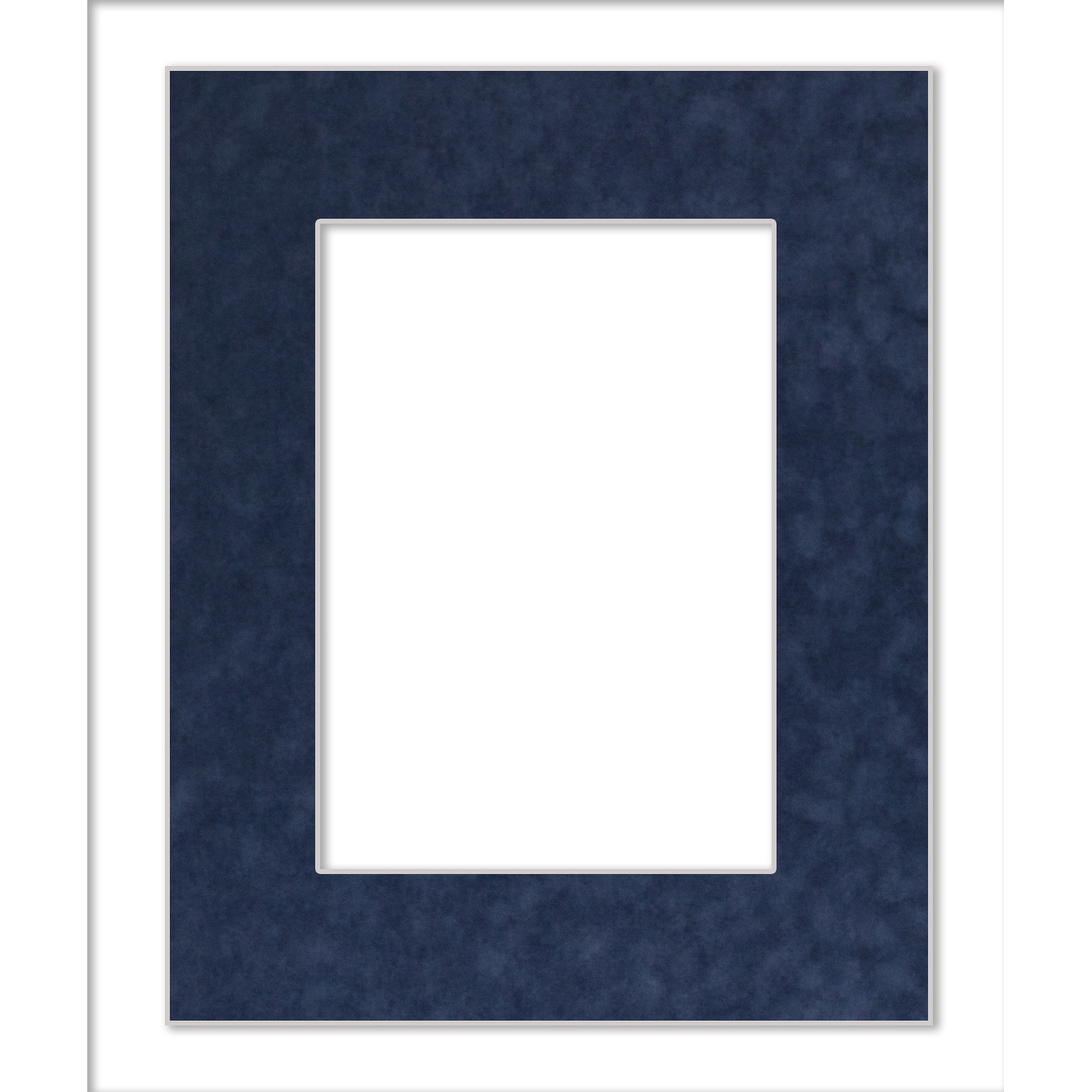 10x20 Mat Bevel Cut for 8x16 Photos - Acid Free Navy Suede Precut ...
