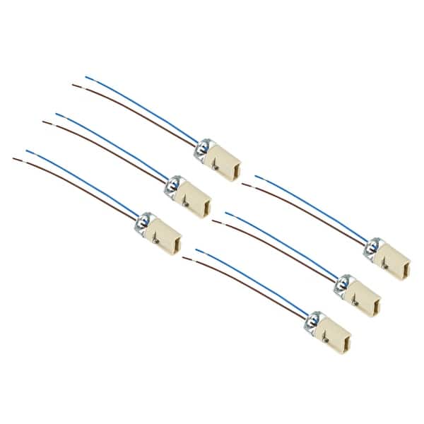 6pcs 140mm Cable Wire G9 Light Base Socket Ceramics Lamp Bulb Holder ...
