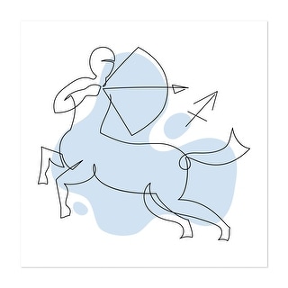 Sagittarius Single line Zodiac art Line Drawing Boho Art Print/Poster ...