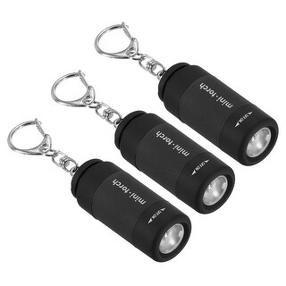 2.1" Mini Rechargeable LED Keychain Flashlight USB Charging 3 Pack ...