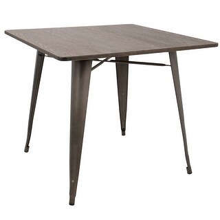 Industrial Rectangular Dining Table 36 Inch Wooden Dining Table for ...