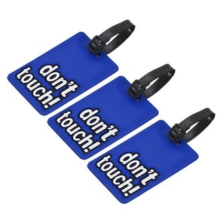 3Pcs PVC Tag Identifier Label, Don't Touch Pattern Blue - Bed Bath ...