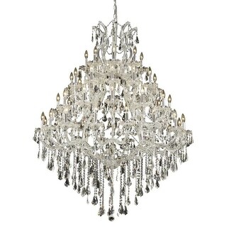 Elegant Lighting 2801G46/RC Maria Theresa 49 Light 46" Wide Crystal ...