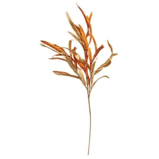 Orange and Cream Yucca Leaves Branch with Soft Fall Tones for Seasonal ...