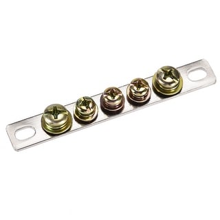 Terminal Block Connector Bar 3-13 Positions Single Row Ground Wire ...