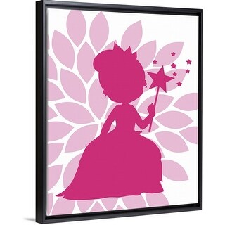 "Princess I" Black Float Frame Canvas Art - Bed Bath & Beyond - 25526803