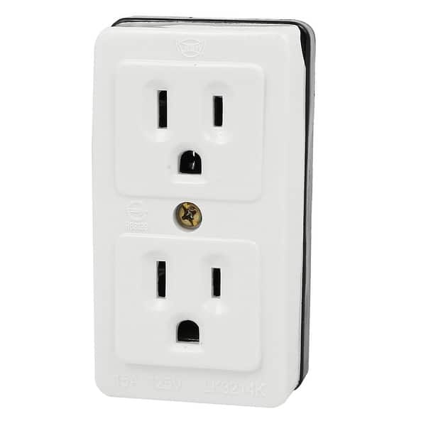 AC 125V 15A US Socket Panel Mount Electrical Industrial Power Outlet ...