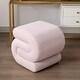 S-shape Velvet Fabric Ottoman Footstool - Bed Bath & Beyond - 36917381