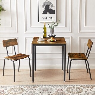 Rustic Brown Dining Table And Chair Set With 2 Chairs - Bed Bath ...